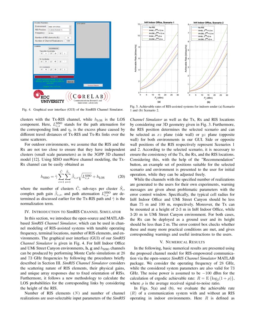 SimRIS Channel Simulator for Reconfigurable Intelligent Surface ...