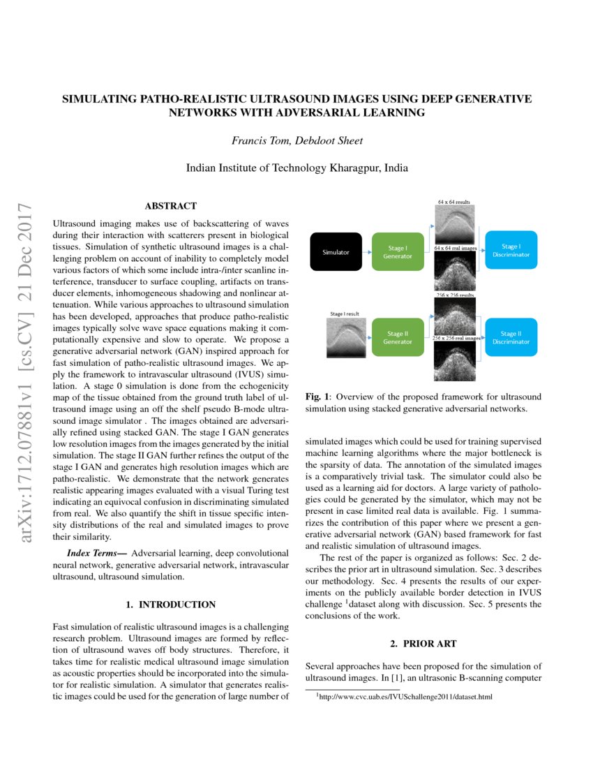 Simulating Patho-realistic Ultrasound Images using Deep Generative ...