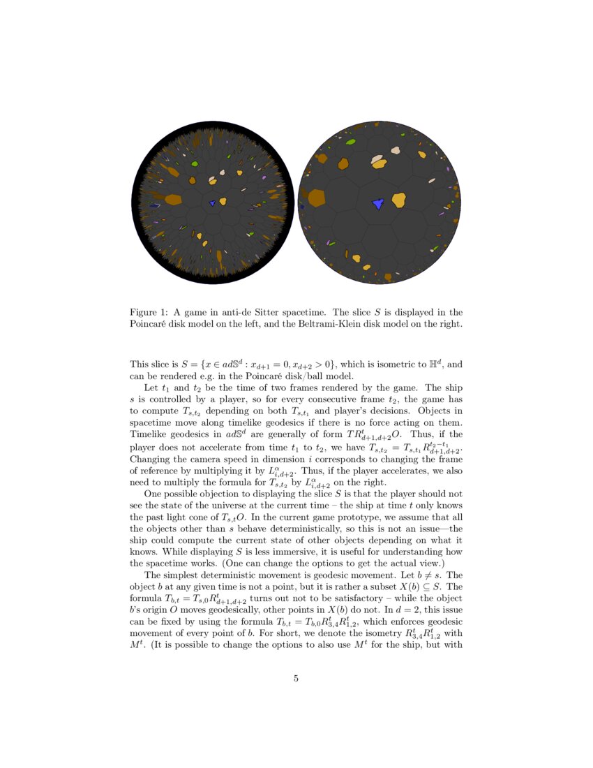 Simulating, Visualizing and Playing with de Sitter and anti de Sitter spacetime | DeepAI