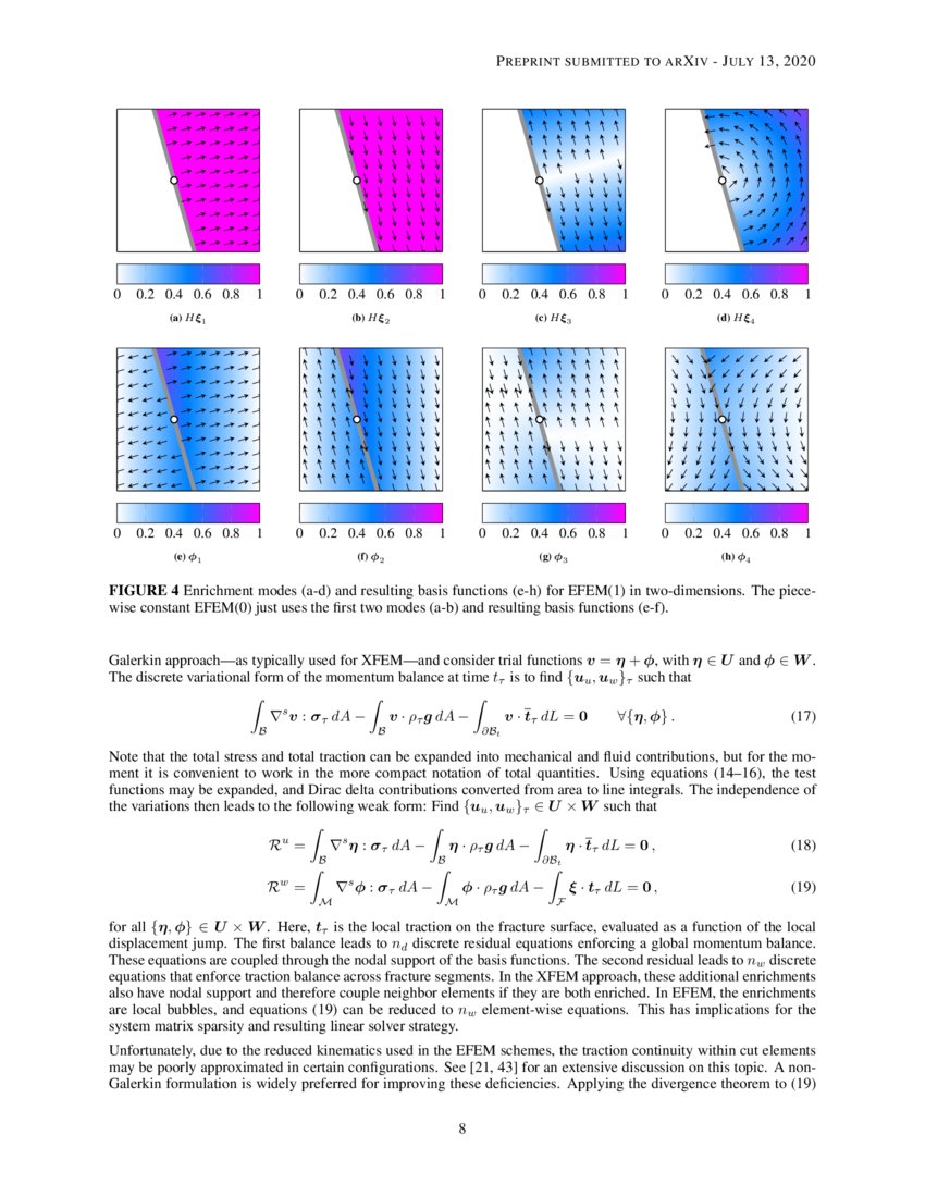 Simulation of coupled multiphase flow and geomechanics in porous media with embedded discrete ...