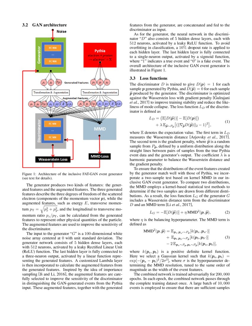 Simulation of electron-proton scattering events by a Feature-Augmented ...