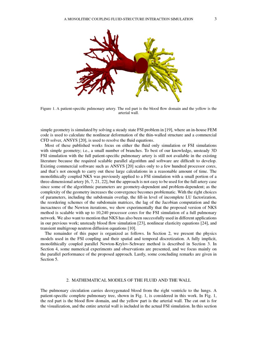 Simulation of unsteady blood flows in a patient-specific compliant ...