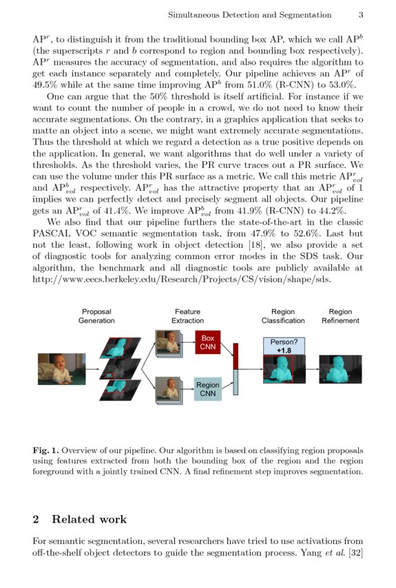 Simultaneous Detection And Segmentation Deepai