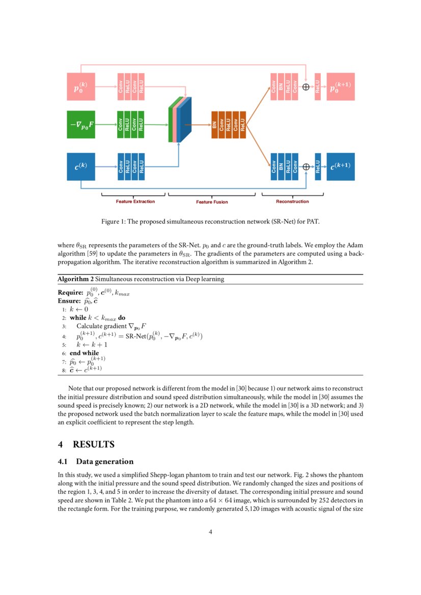Simultaneous reconstruction of the initial pressure and sound speed in ...