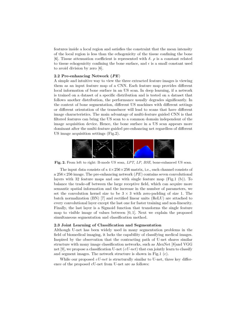 Simultaneous Segmentation and Classification of Bone Surfaces from Ultrasound Using a Multi ...