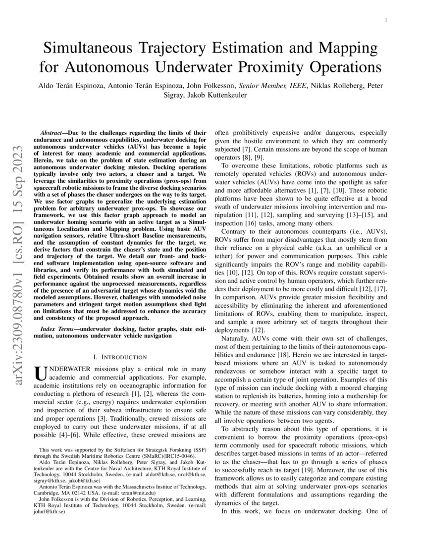 Simultaneous Trajectory Estimation And Mapping For Autonomous