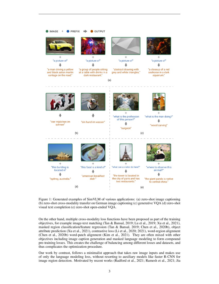 SimVLM: Simple Visual Language Model Pretraining with Weak Supervision | DeepAI
