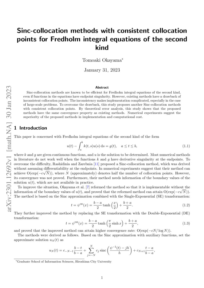 Sinc Collocation Methods With Consistent Collocation Points For