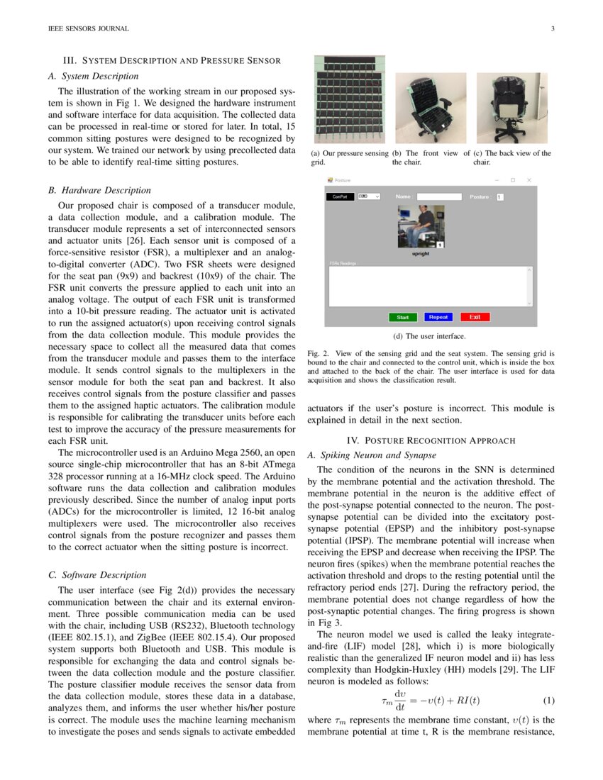 Sitting Posture Recognition Using A Spiking Neural Network Deepai