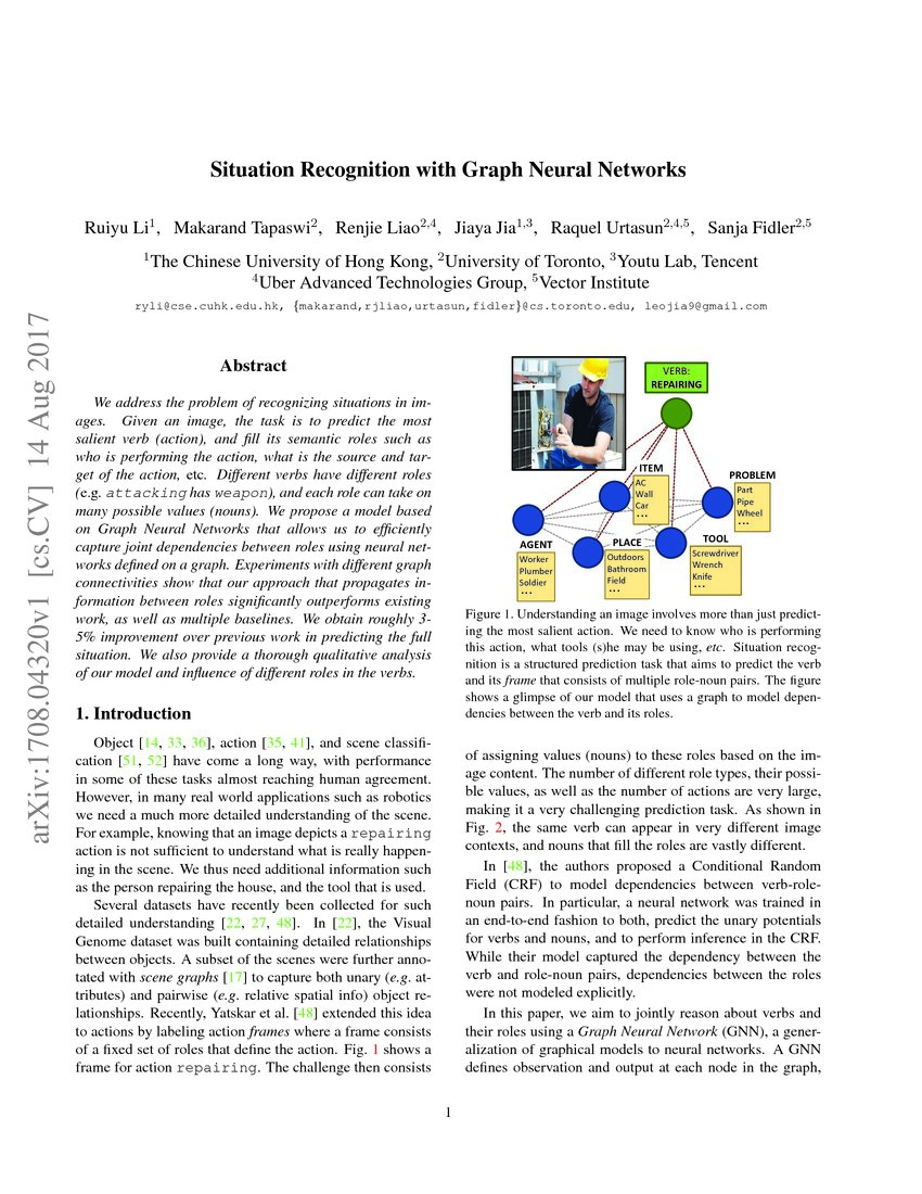 Situation Recognition with Graph Neural Networks | DeepAI