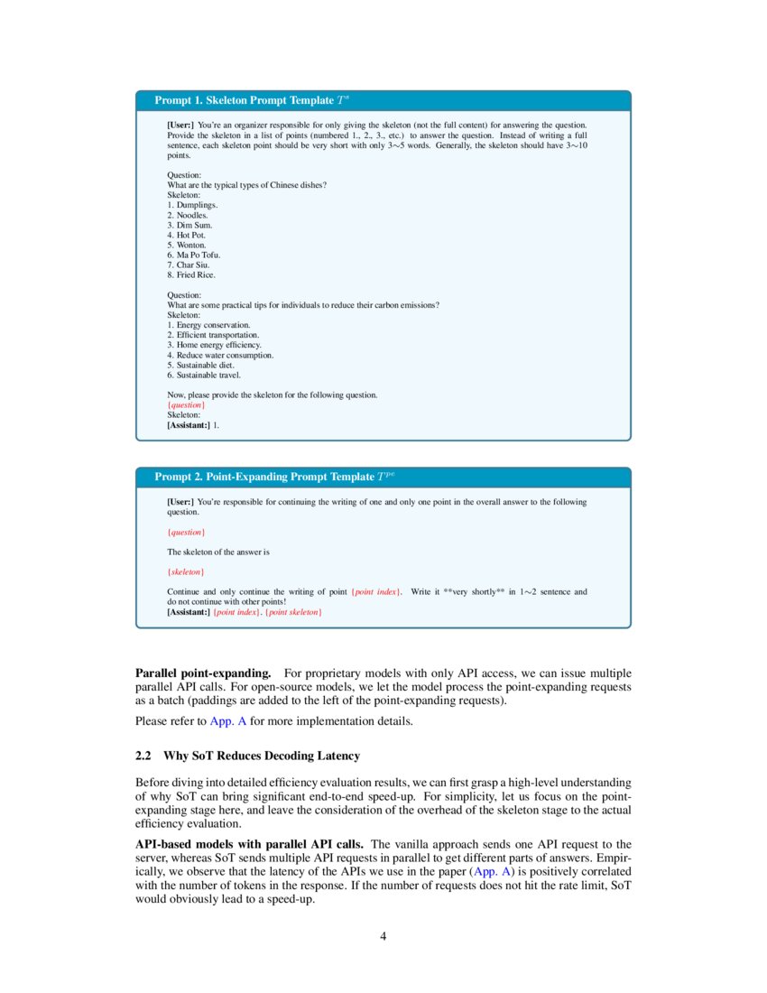 Skeleton-of-Thought: Large Language Models Can Do Parallel Decoding | DeepAI