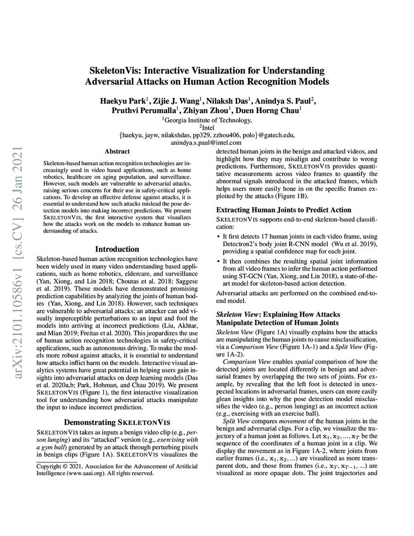 Skeletonvis Interactive Visualization For Understanding Adversarial