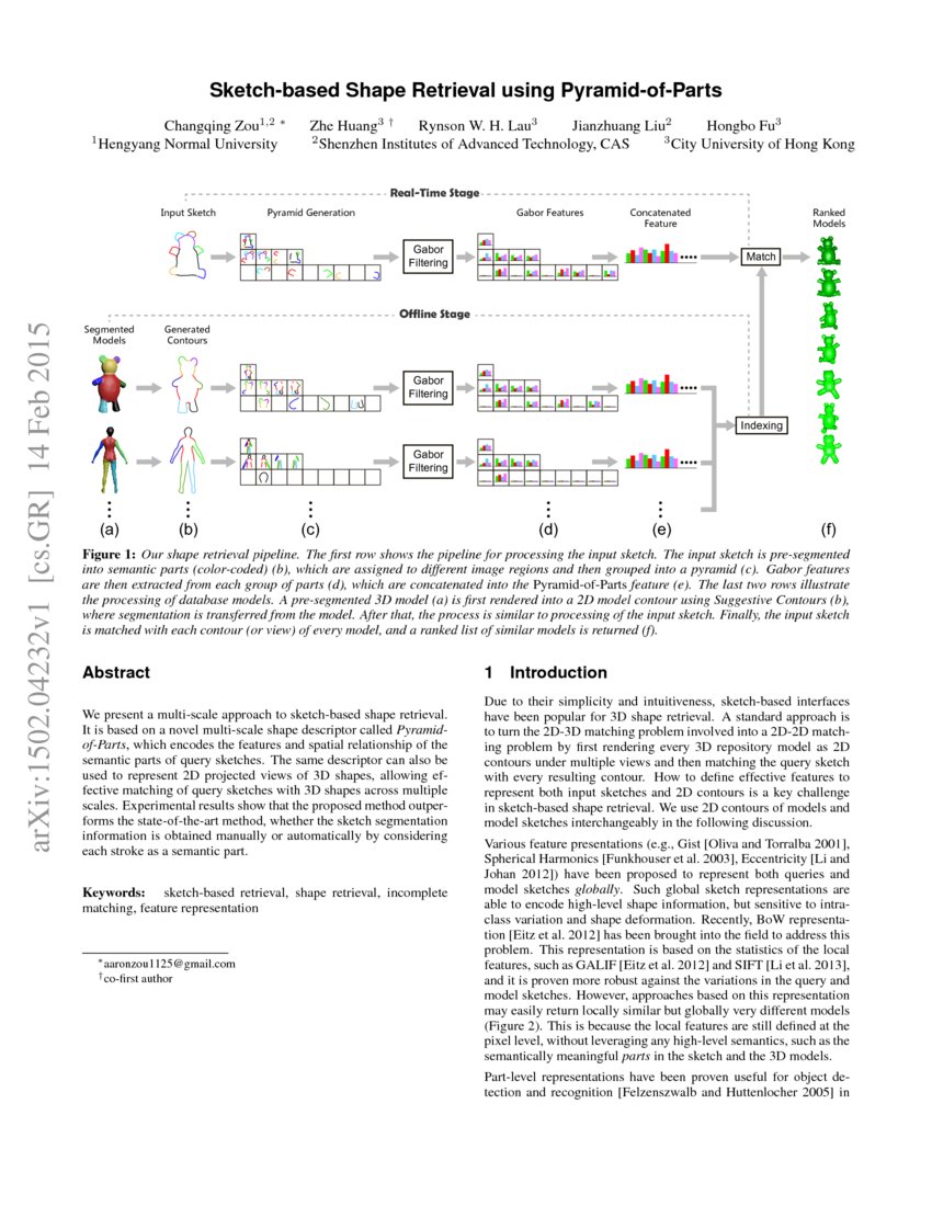 Sketch-based Shape Retrieval using Pyramid-of-Parts | DeepAI
