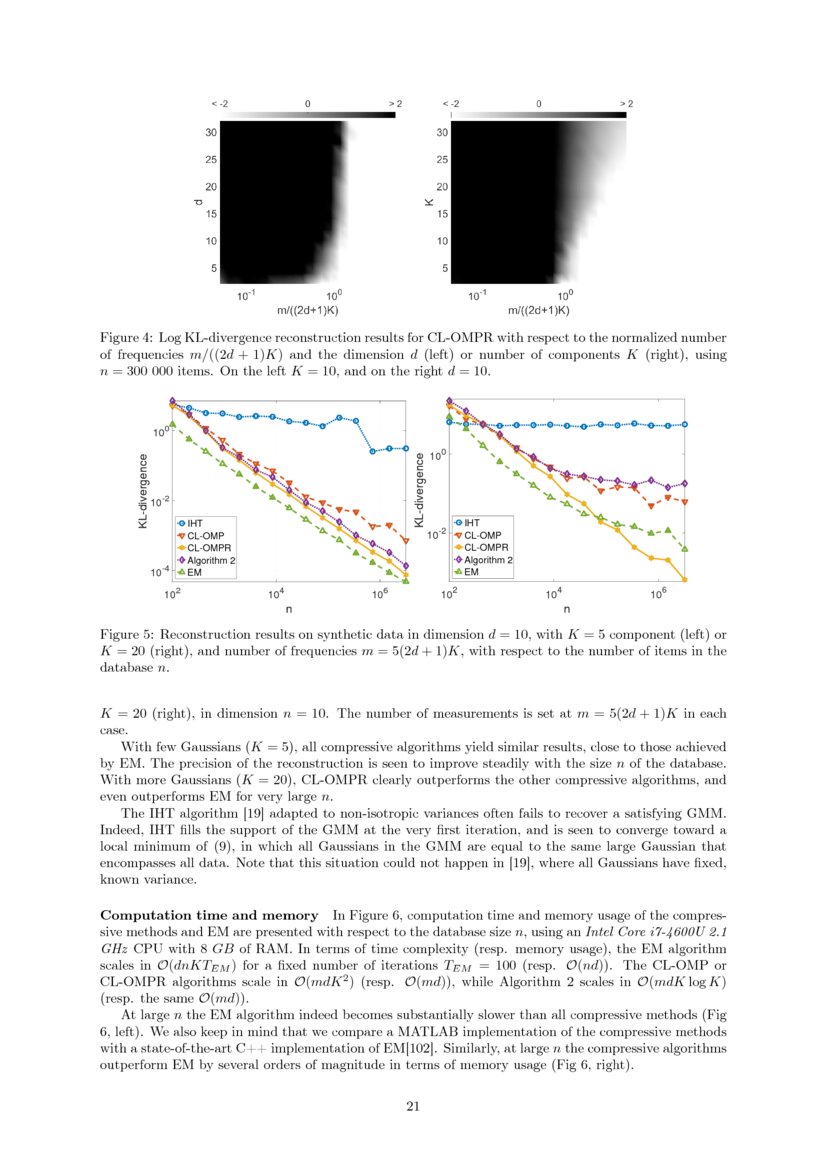 Sketching for Large-Scale Learning of Mixture Models | DeepAI