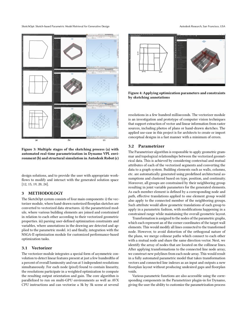 SketchOpt: Sketch-based Parametric Model Retrieval for Generative ...