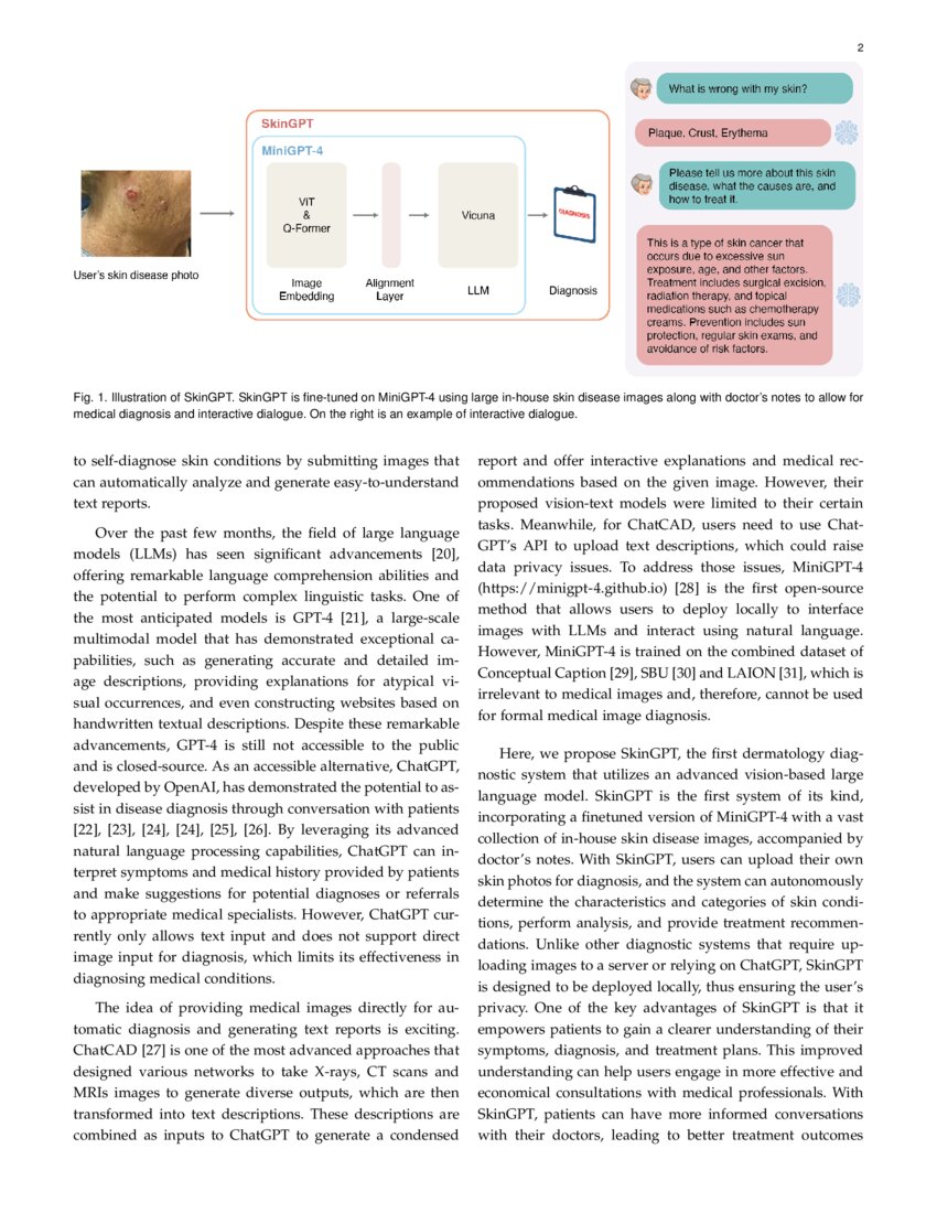 SkinGPT: A Dermatology Diagnostic System with Vision Large Language ...