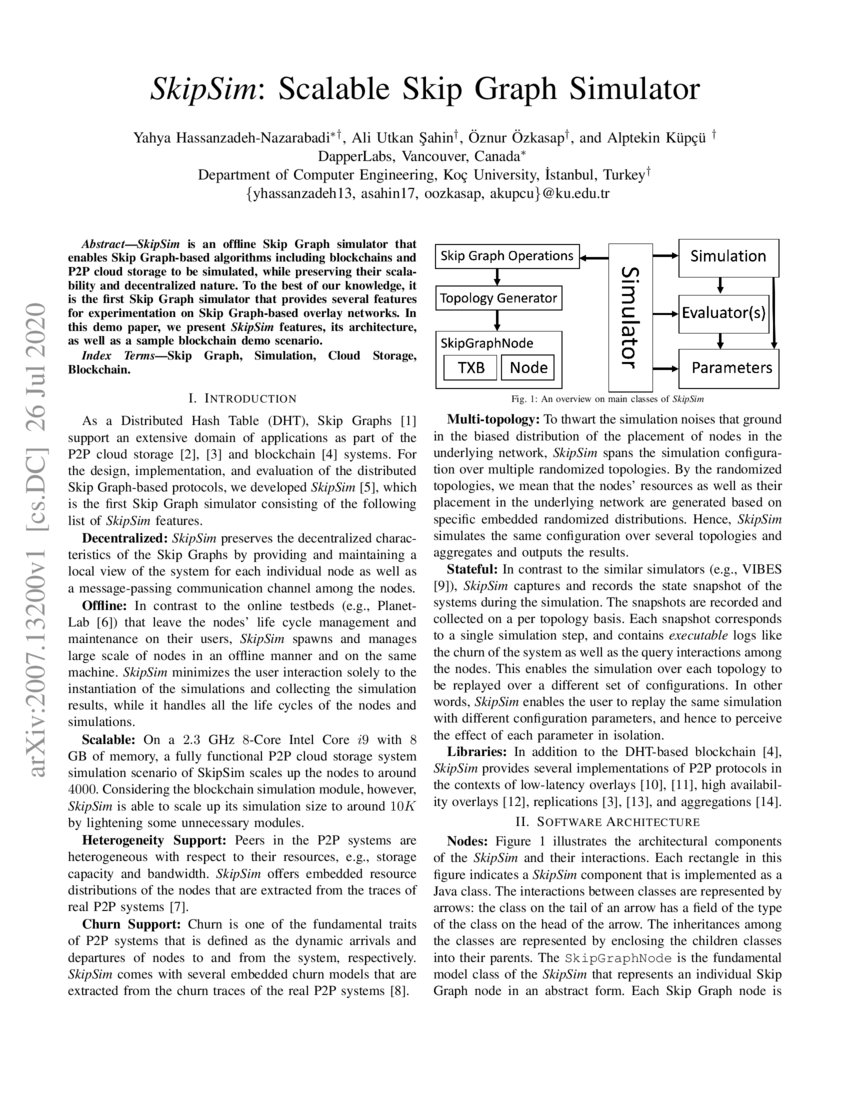 SkipSim: Scalable Skip Graph Simulator | DeepAI