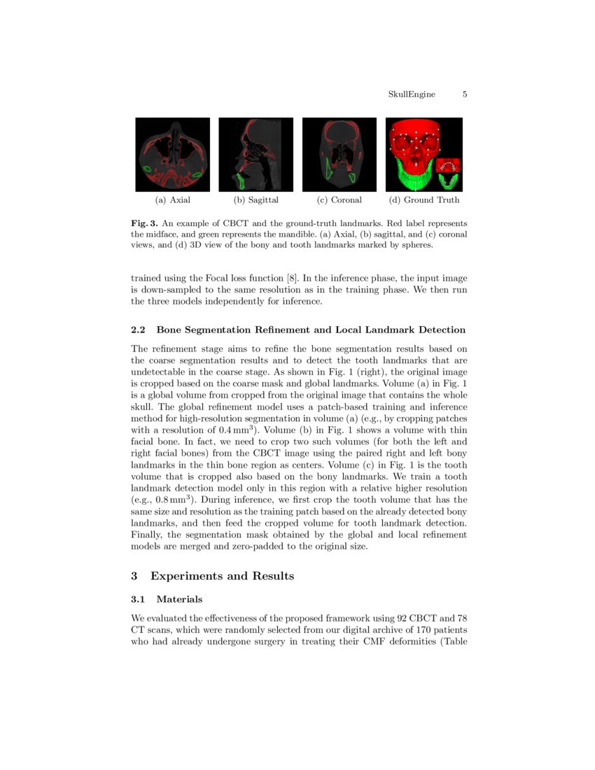 Skullengine A Multi Stage Cnn Framework For Collaborative Cbct Image Segmentation And Landmark