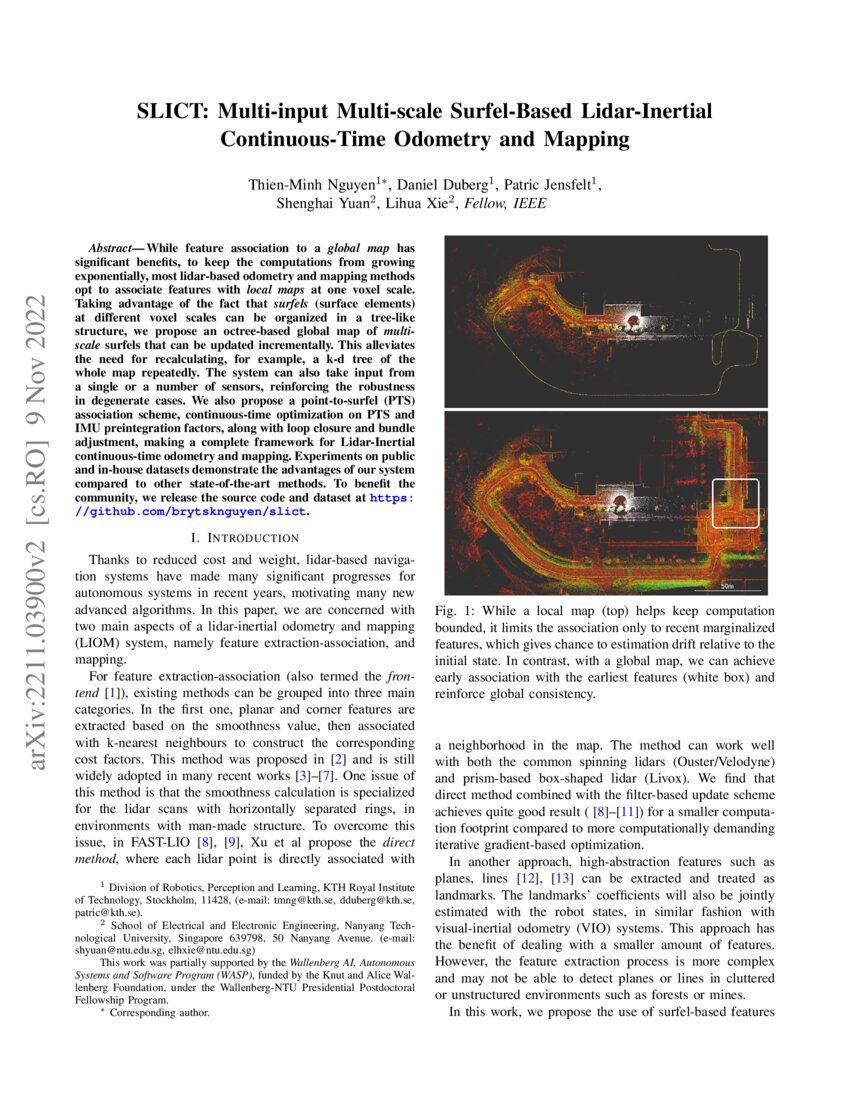 Slict Multi Input Multi Scale Surfel Based Lidar Inertial Continuous Time Odometry And Mapping