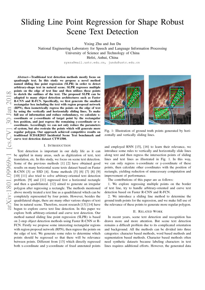 Sliding Line Point Regression for Shape Robust Scene Text Detection ...