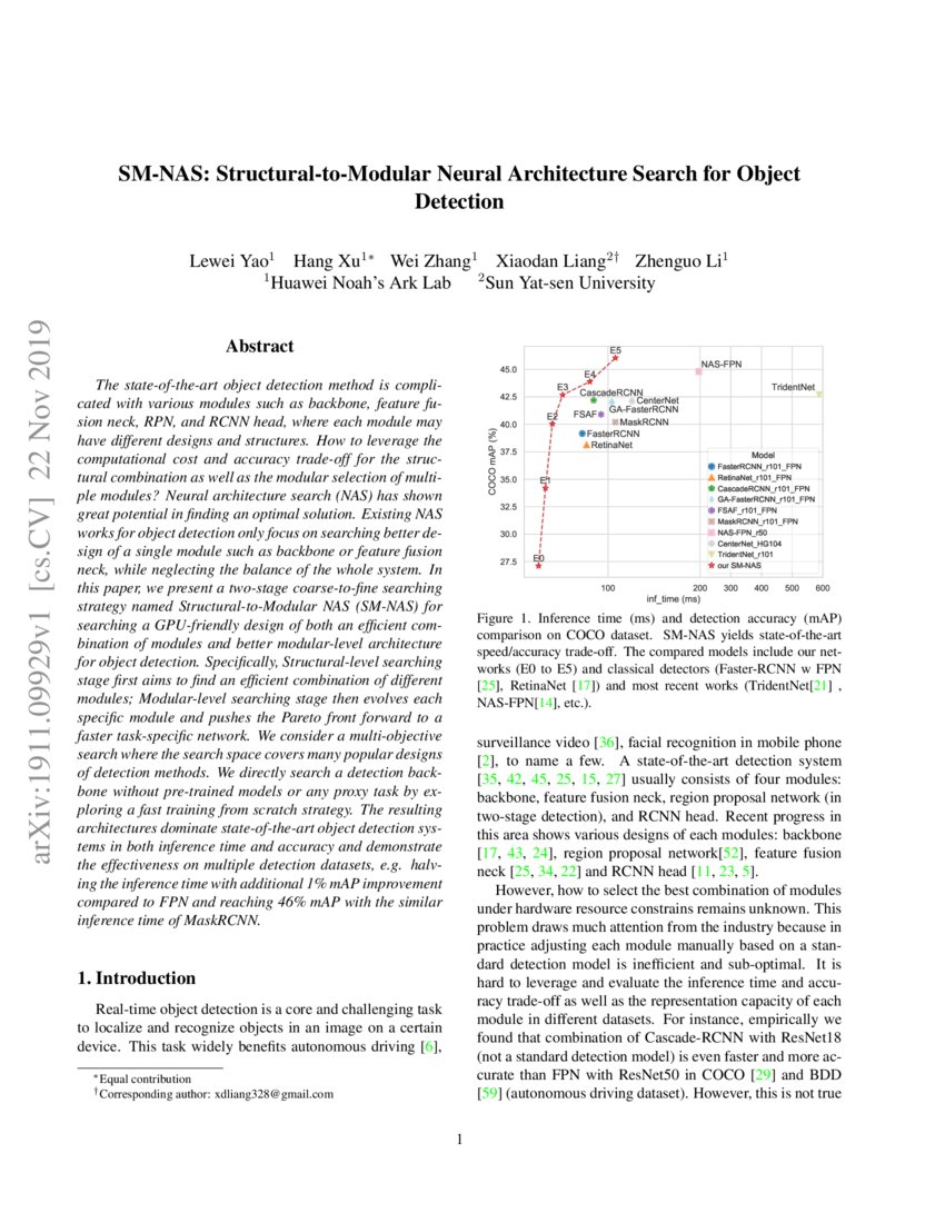 Sm Nas Structural To Modular Neural Architecture Search For Object 7039