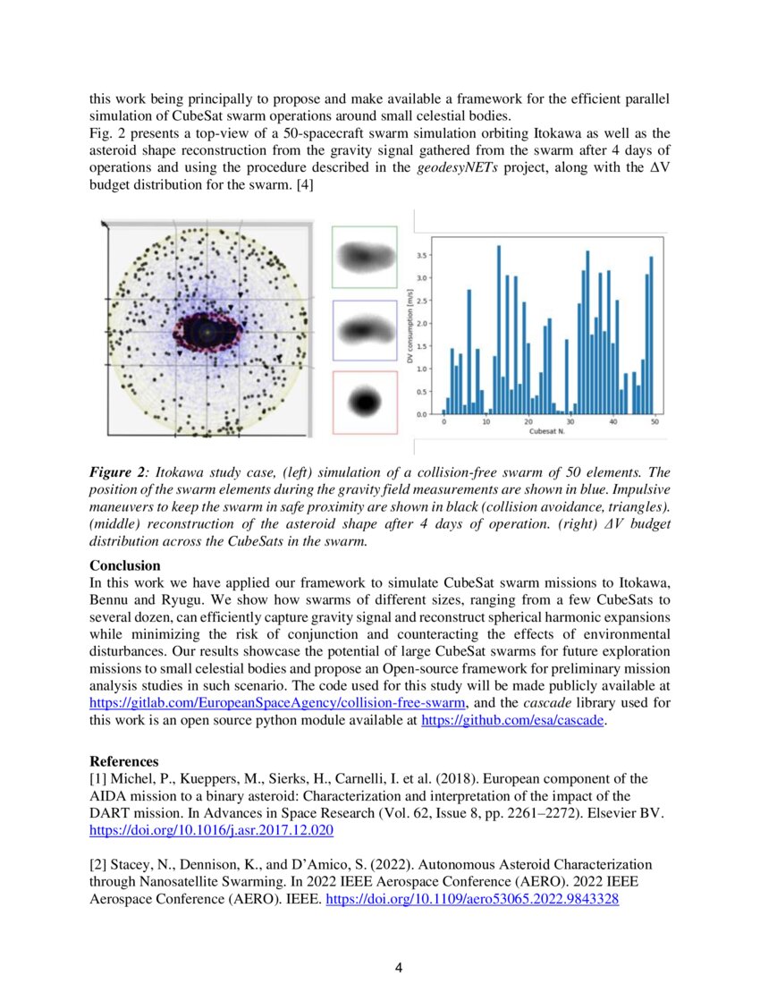 Small Celestial Body Exploration With Cubesat Swarms Deepai