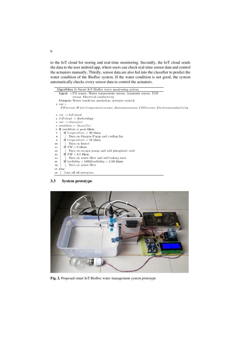 Smart IoT-Biofloc water management system using Decision regression ...