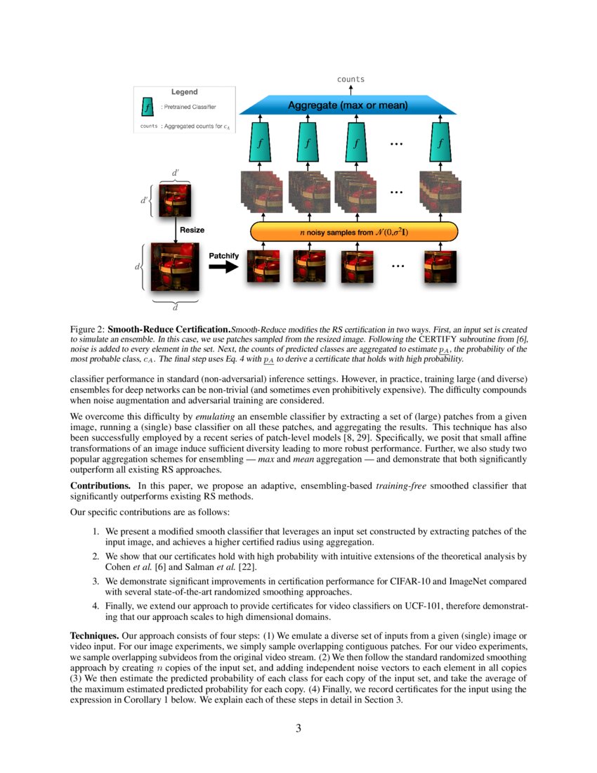 Smooth-Reduce: Leveraging Patches for Improved Certified Robustness ...