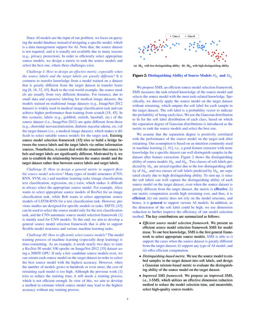 An Efficient Source Model Selection Framework In Model Databases Deepai