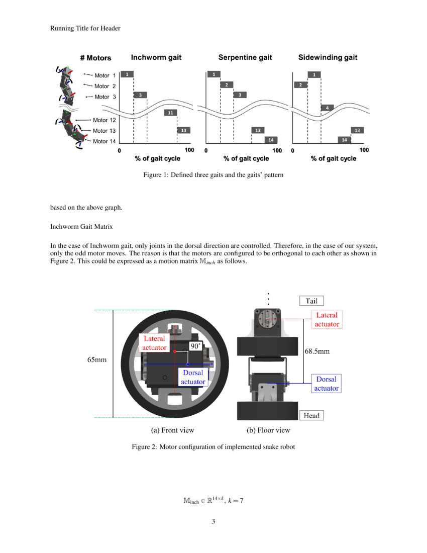 Snake Robot Gait Decomposition and Gait Parameter Optimization | DeepAI