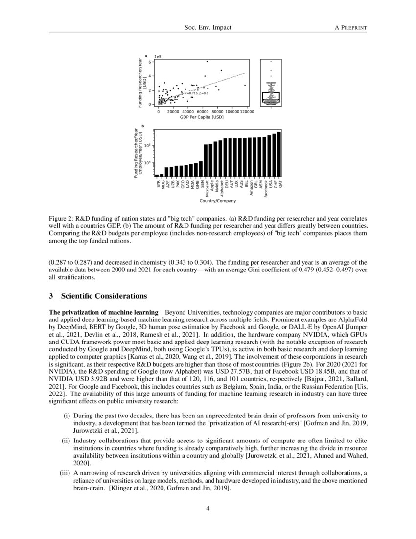 Social and environmental impact of recent developments in machine learning on biology and ...