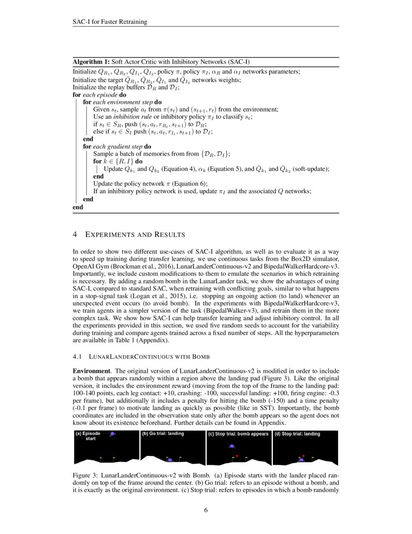 Soft Actor-Critic with Inhibitory Networks for Faster Retraining | DeepAI