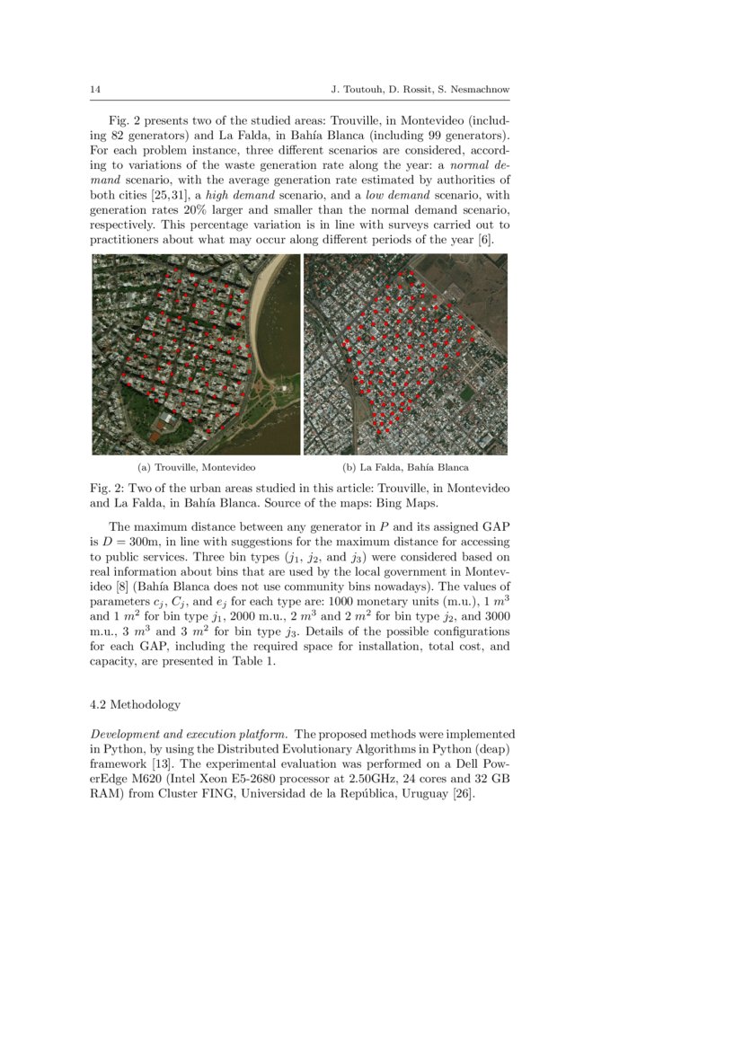 Soft Computing Methods For Multiobjective Location Of Garbage Accumulation Points In Smart