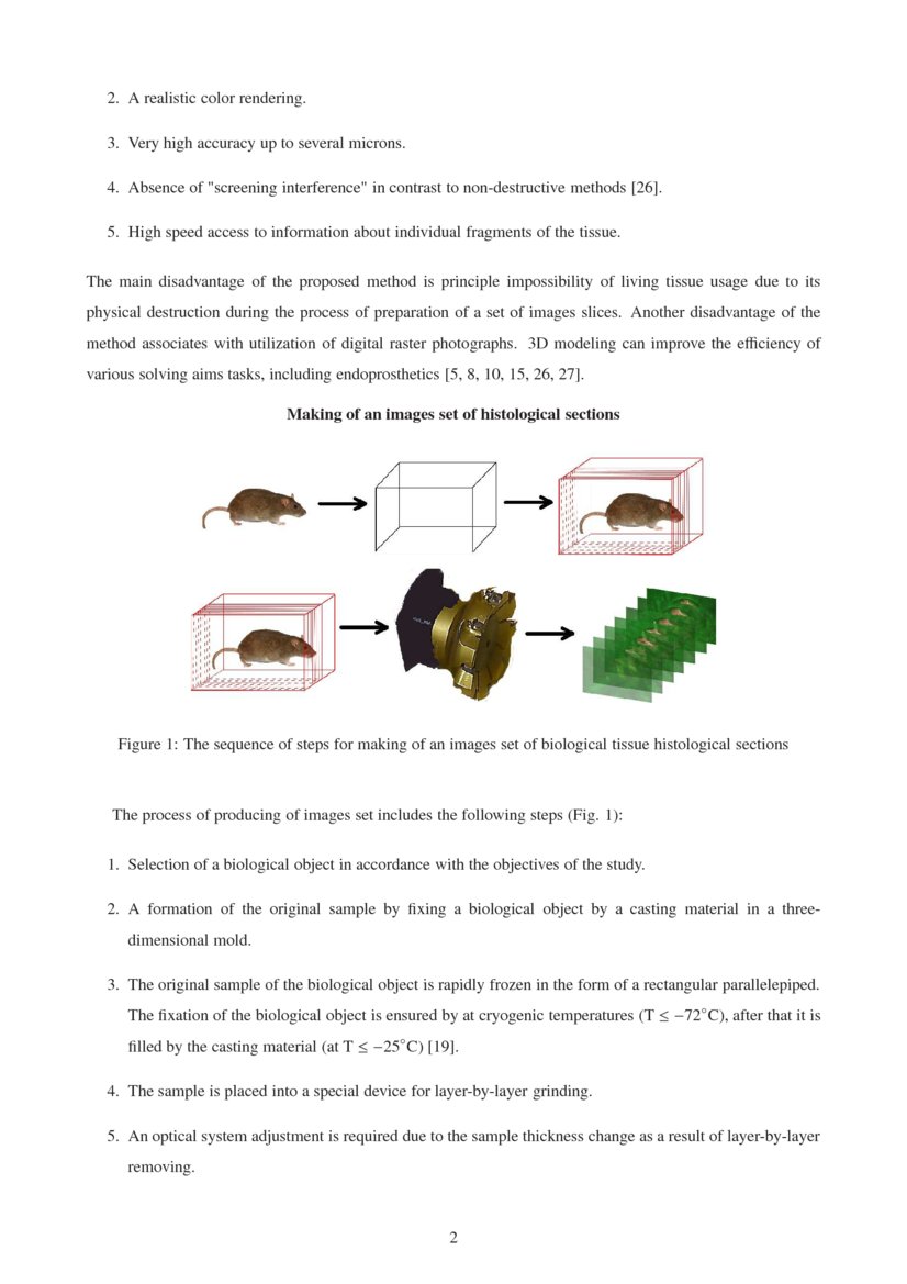 Software for full-color 3D reconstruction of the biological tissues ...