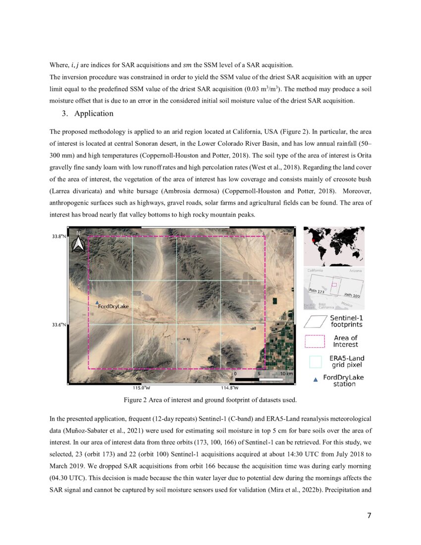 Soil moisture estimation from Sentinel-1 interferometric observations ...