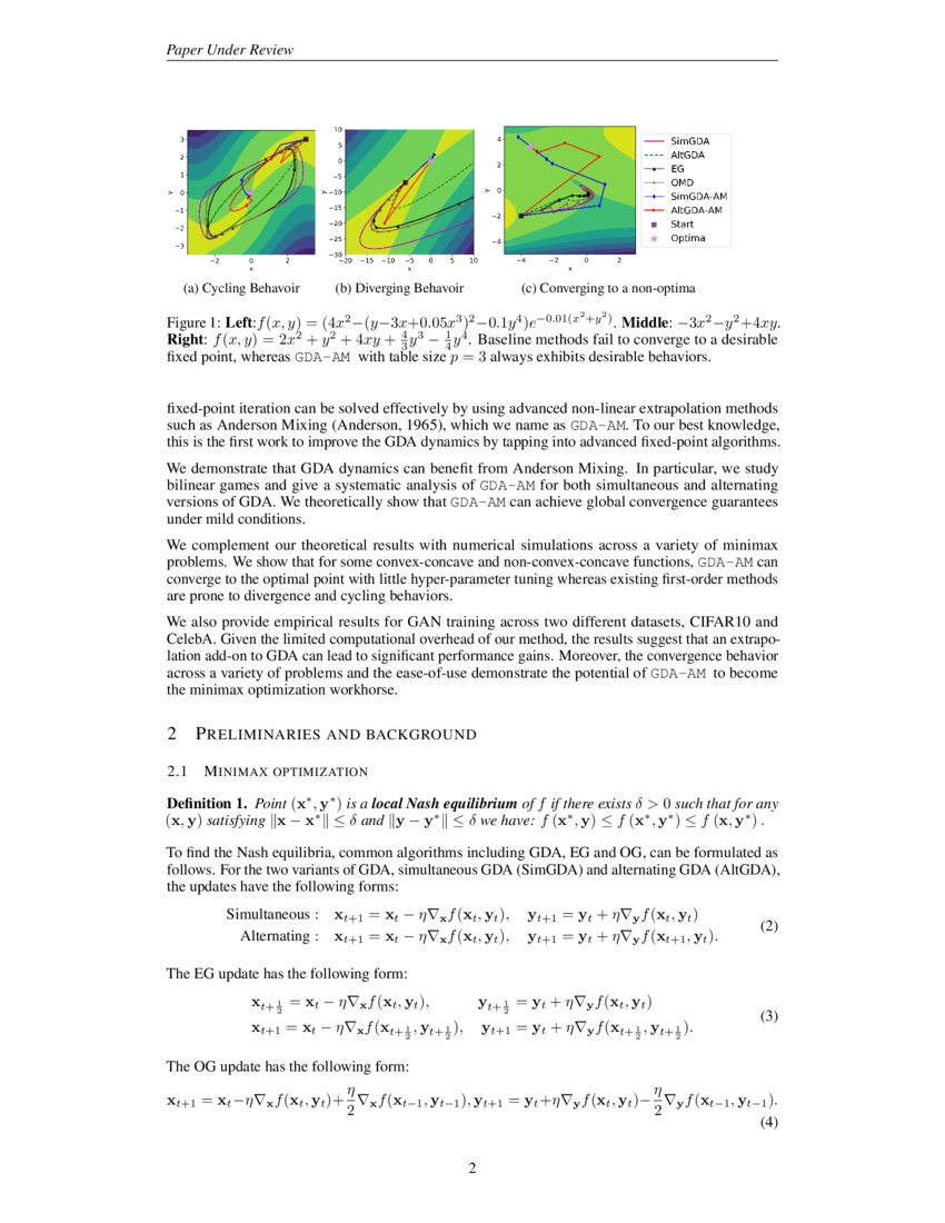 Solve Minimax Optimization by Anderson Acceleration | DeepAI