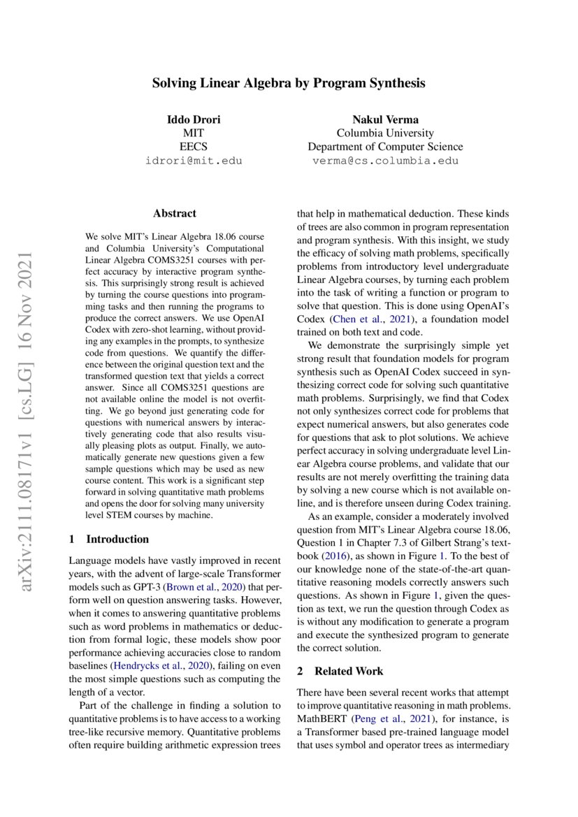 solving-linear-algebra-by-program-synthesis-deepai