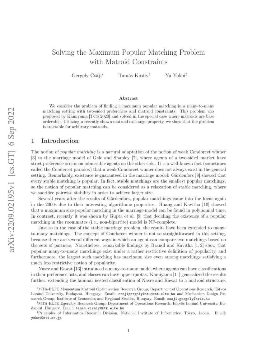 Solving The Maximum Popular Matching Problem With Matroid Constraints Deepai