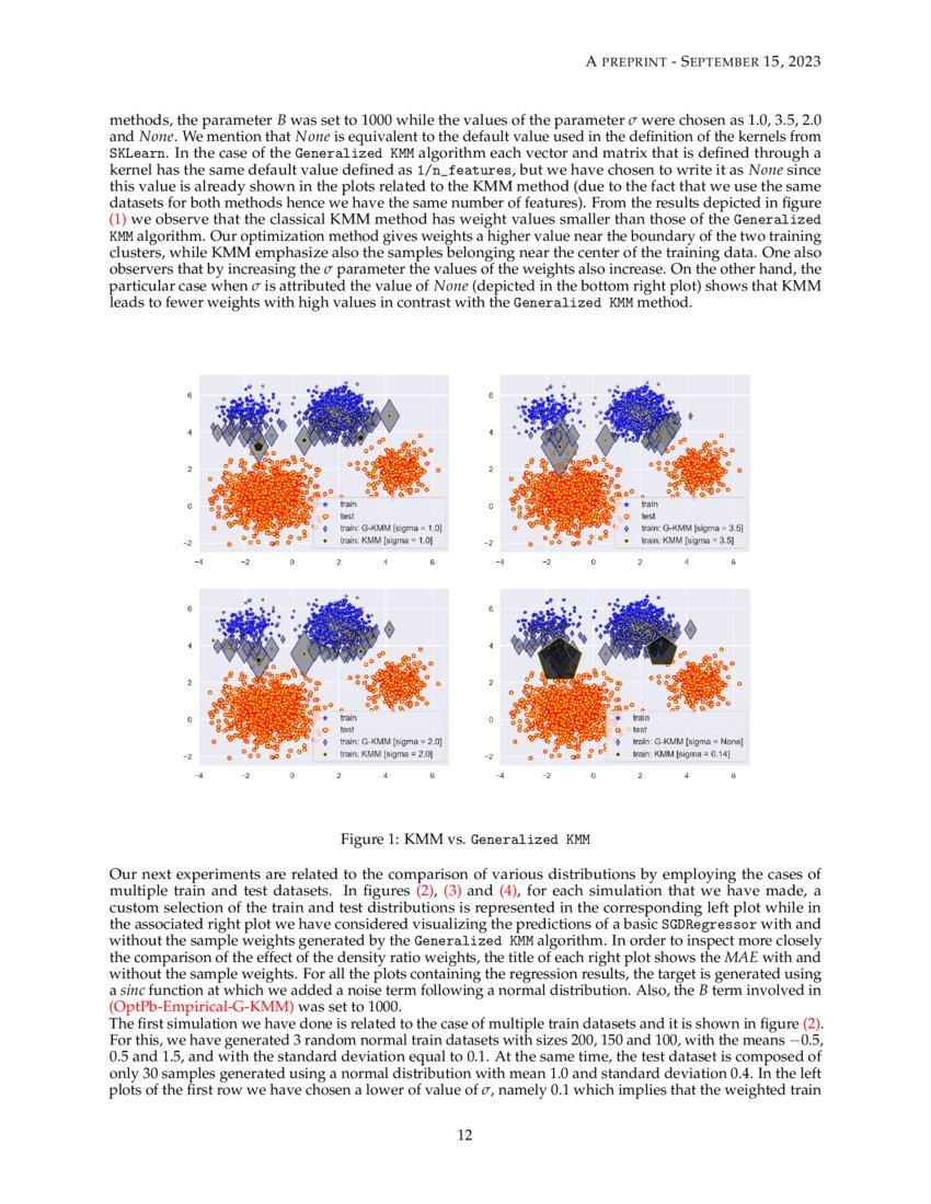Some Notes Concerning A Generalized Kmm Type Optimization Method For Density Ratio Estimation 