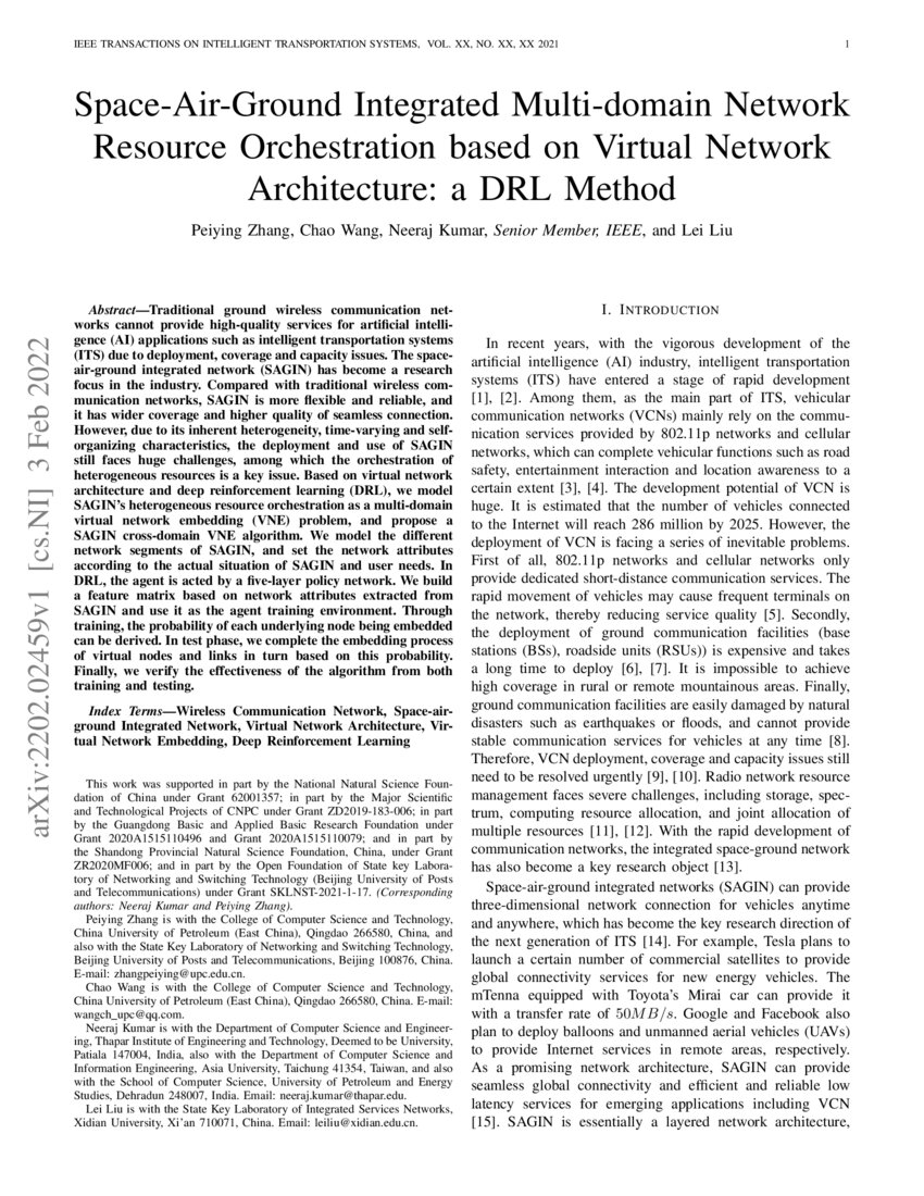 Space-Air-Ground Integrated Multi-domain Network Resource Orchestration ...