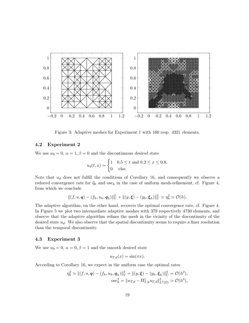Space Time Finite Element Methods For Parabolic Distributed Optimal Control Problems Deepai