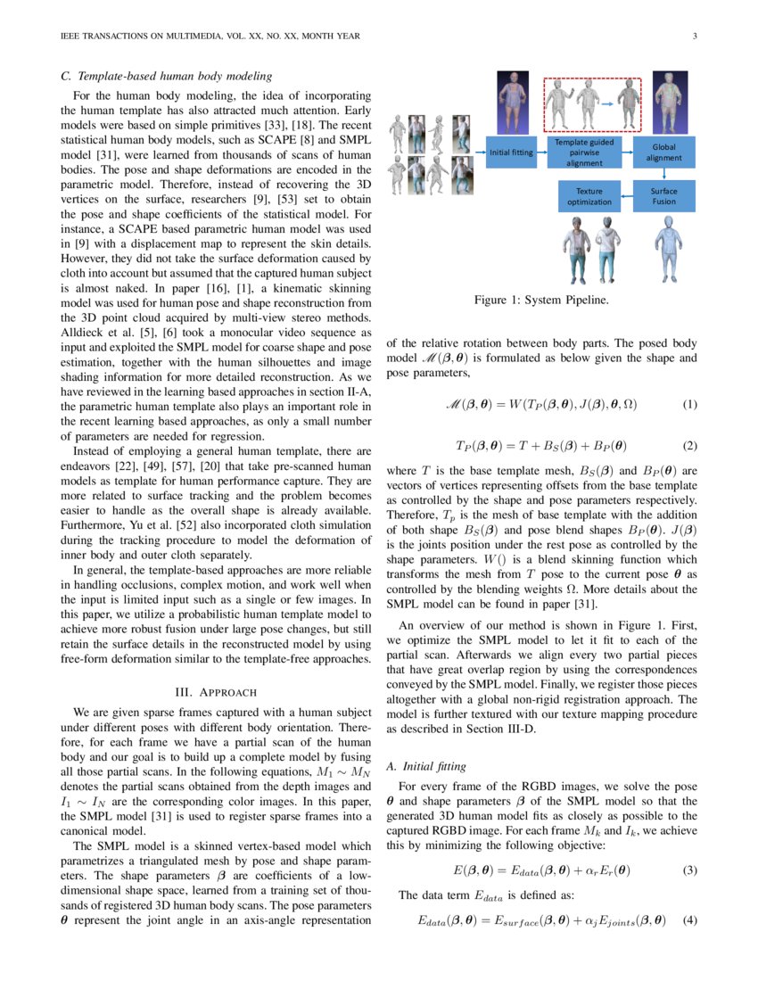SparseFusion: Dynamic Human Avatar Modeling from Sparse RGBD Images | DeepAI