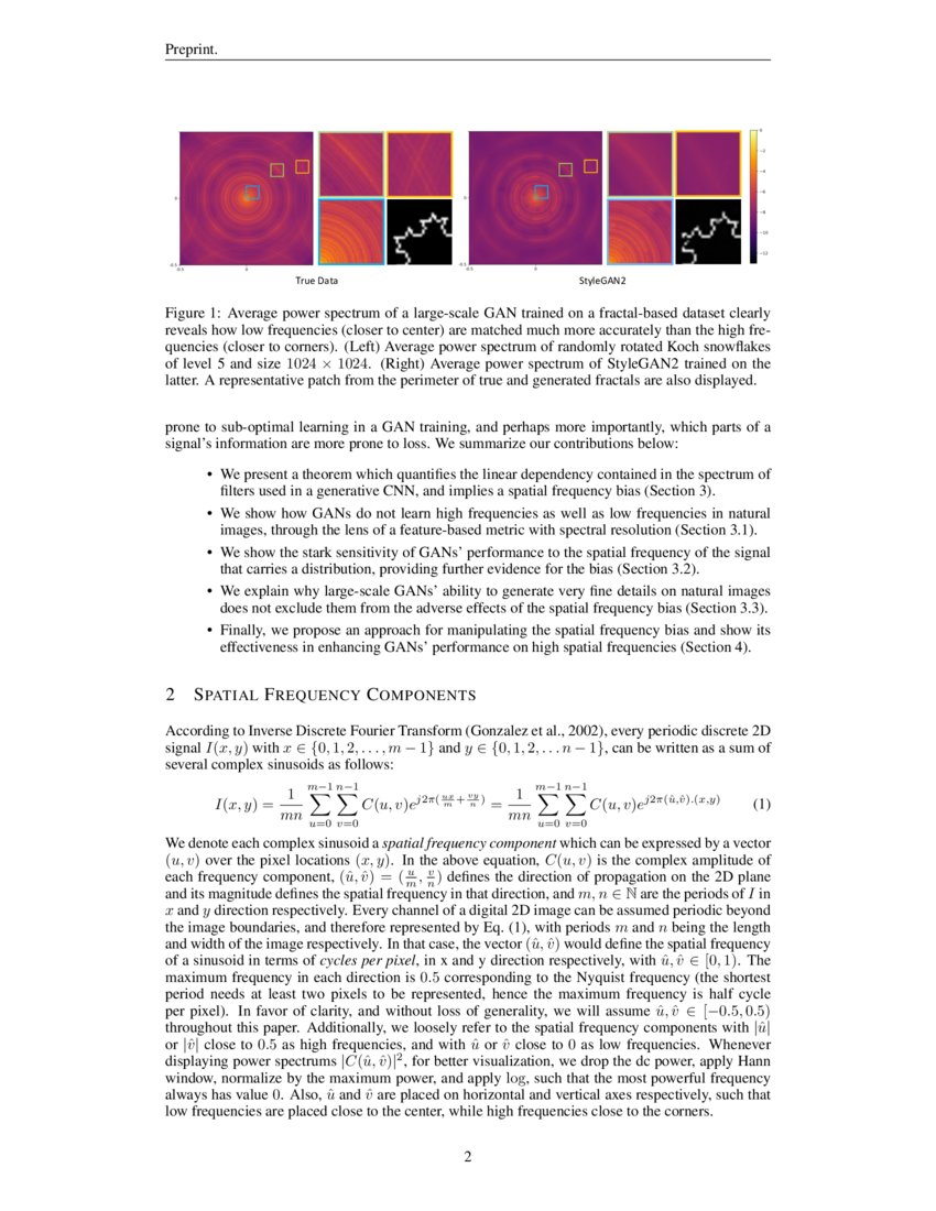 Spatial Frequency Bias in Convolutional Generative Adversarial Networks ...