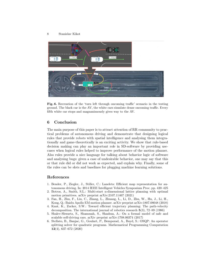 Spatial Intelligence of a Self-driving Car and Rule-Based Decision ...