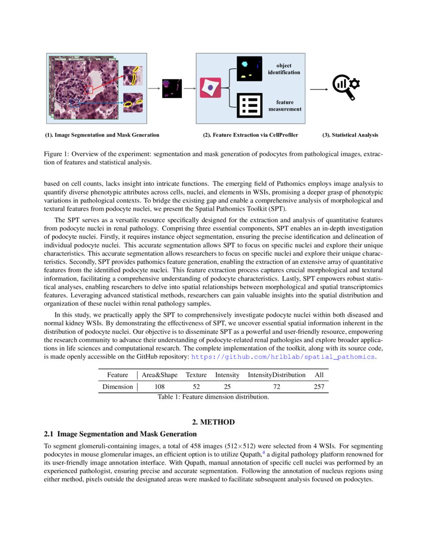 Spatial Pathomics Toolkit for Quantitative Analysis of Podocyte Nuclei with Histology and ...