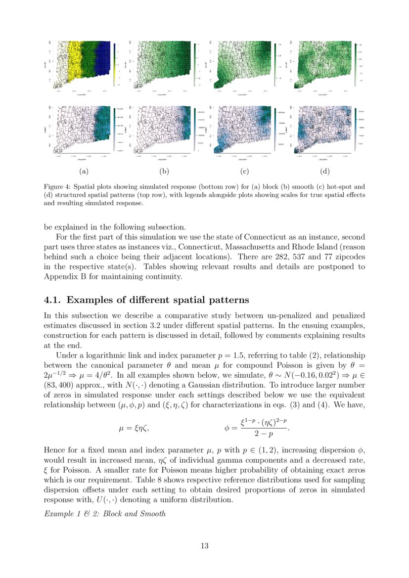Spatial risk estimation in Tweedie compound Poisson double generalized linear models | DeepAI