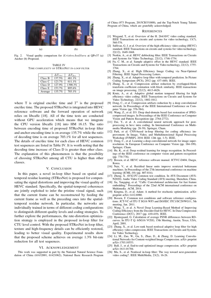 Spatial Temporal Residue Network Based In Loop Filter For Video Coding Deepai 0650