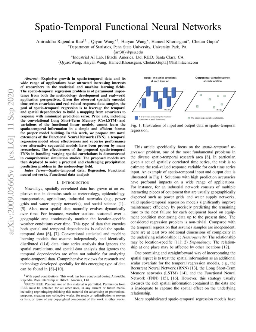 Spatio-Temporal Functional Neural Networks | DeepAI
