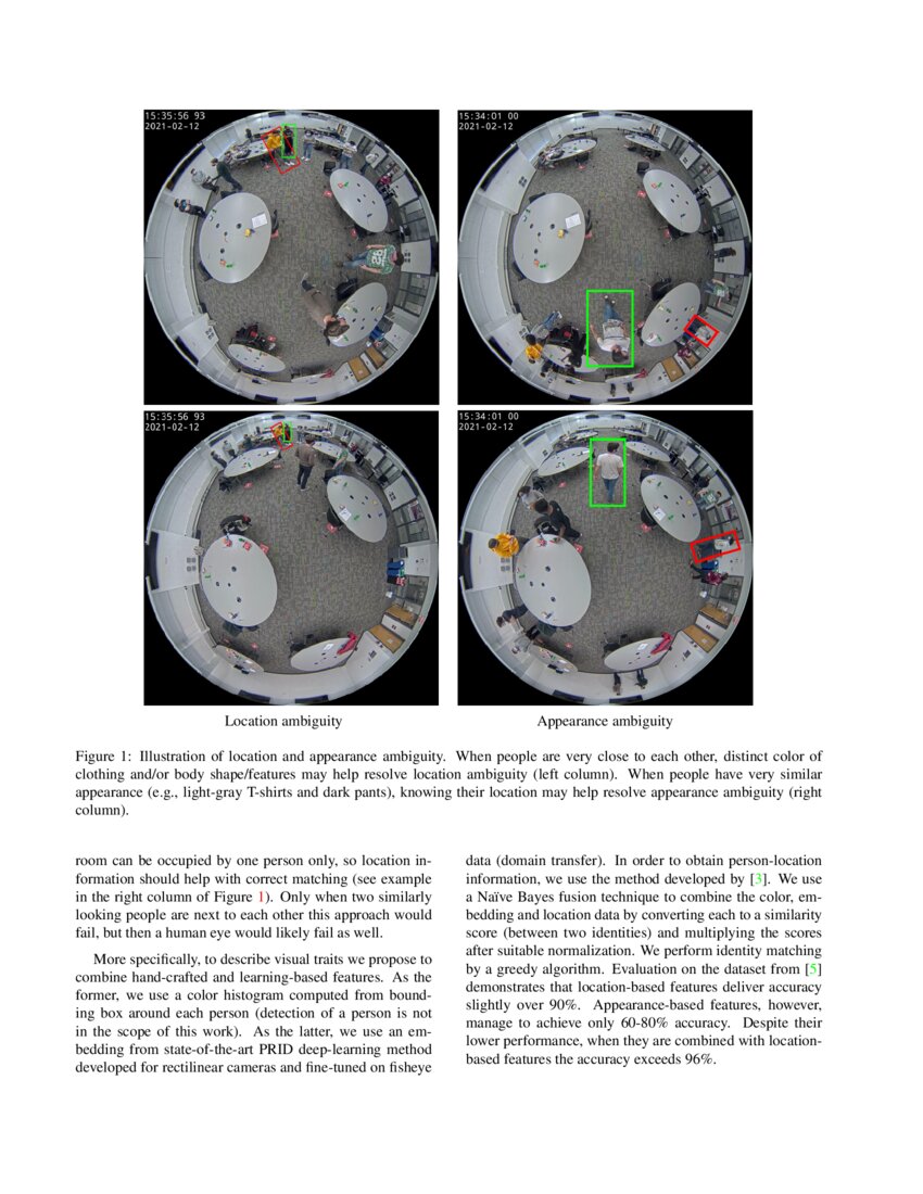 Spatio-Visual Fusion-Based Person Re-Identification for Overhead Fisheye Images | DeepAI