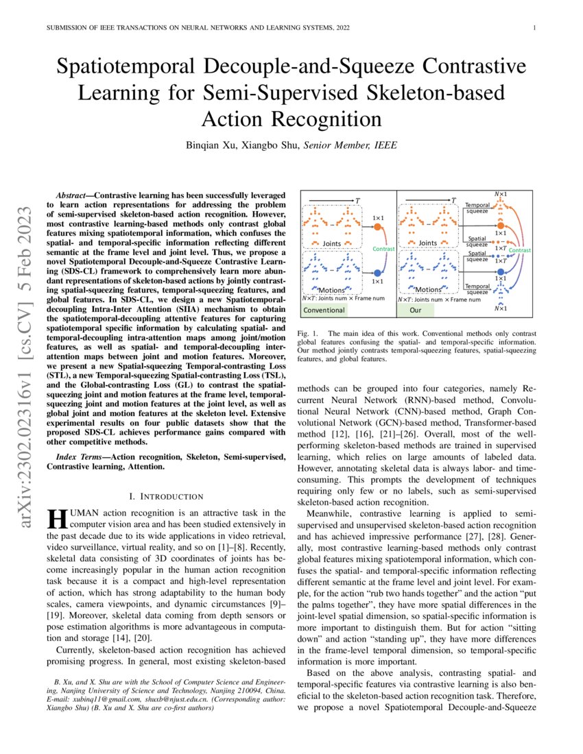 Spatiotemporal Decouple And Squeeze Contrastive Learning For Semi